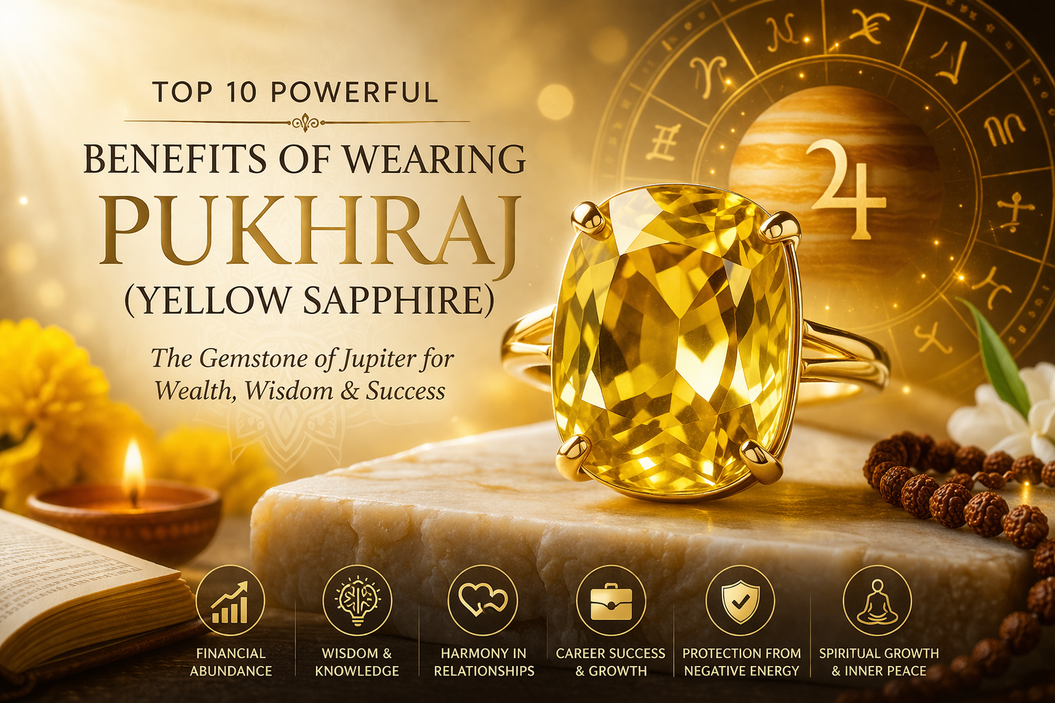 Top 10 Powerful Benefits of Wearing Pukhraj (Yellow Sapphire ...